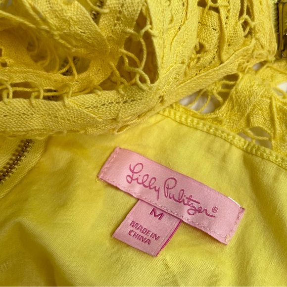 Lilly Pulitzer | Dresses | Lilly Pulitzer Foley Starfruit Yellow Batt ...
